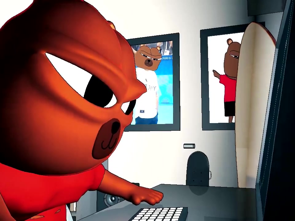 bobo the bear places a short | Bobomemes.com